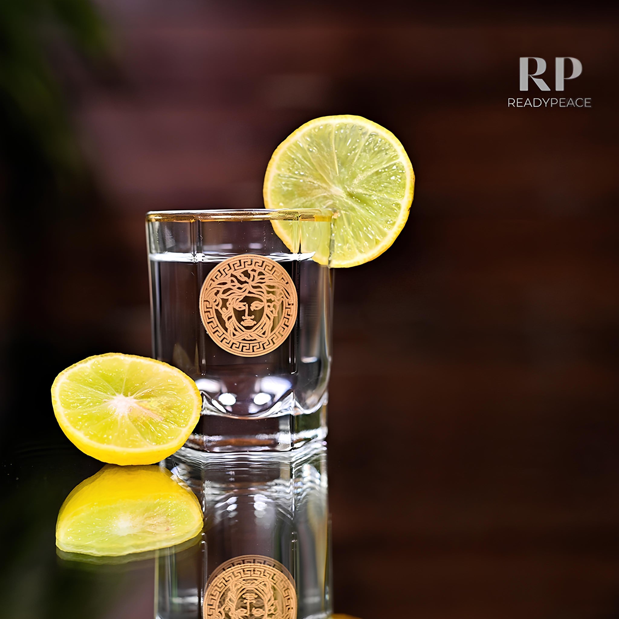 King Style Versace Gold Plated Shot Glass (Set of 6)